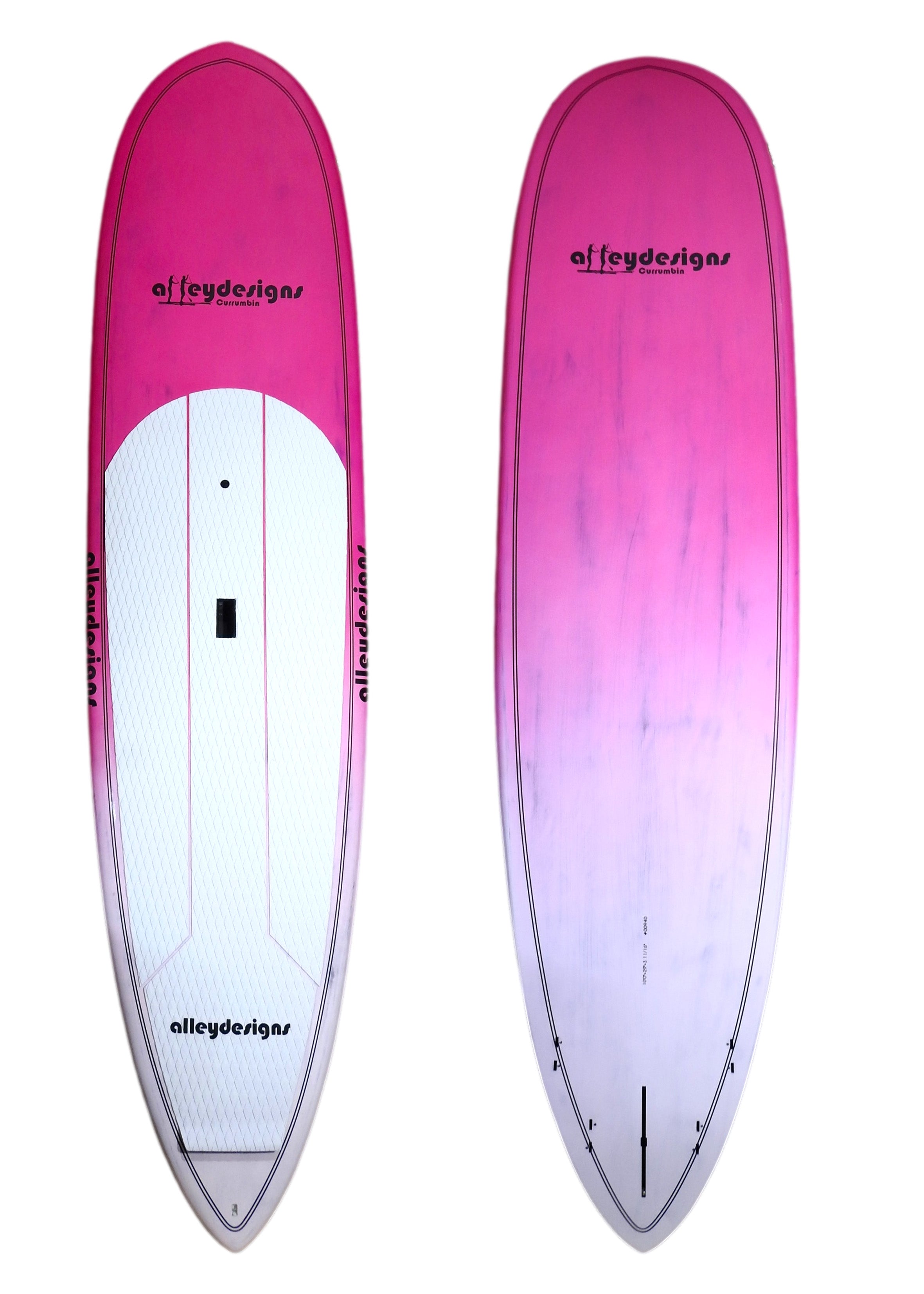 PADDLE BOARD 10' X 29" Pink Carbon Performance Surf Alleydesigns SUP ...